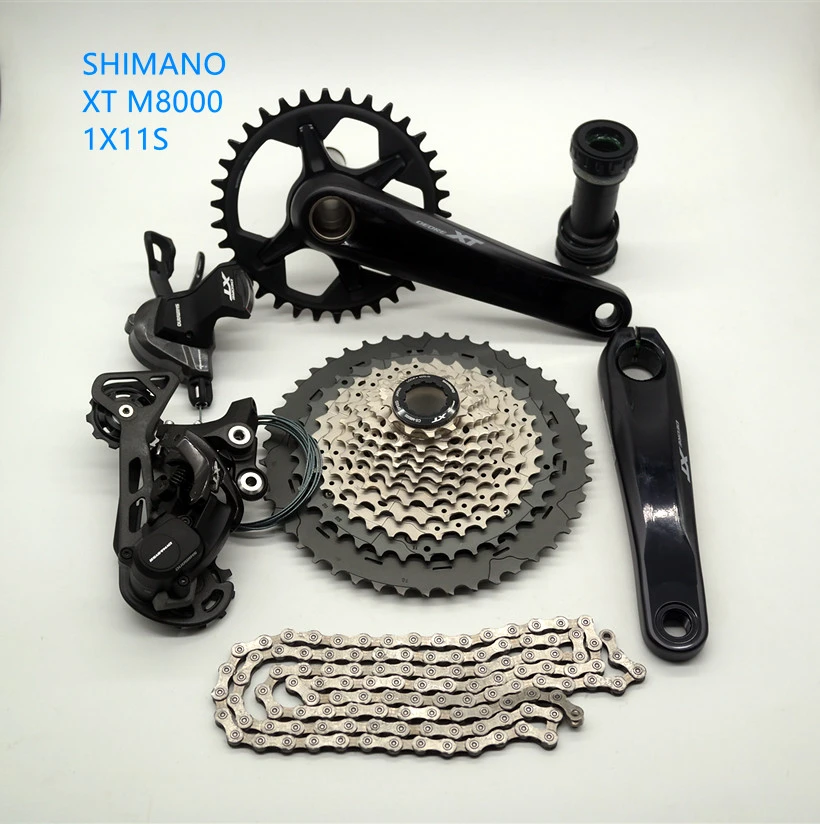 Shimano Xt M8000 M8100 Bike Bicycle Mtb Derailleur Group Set Groupset 170 / 175mm Crankset 1x11s ...