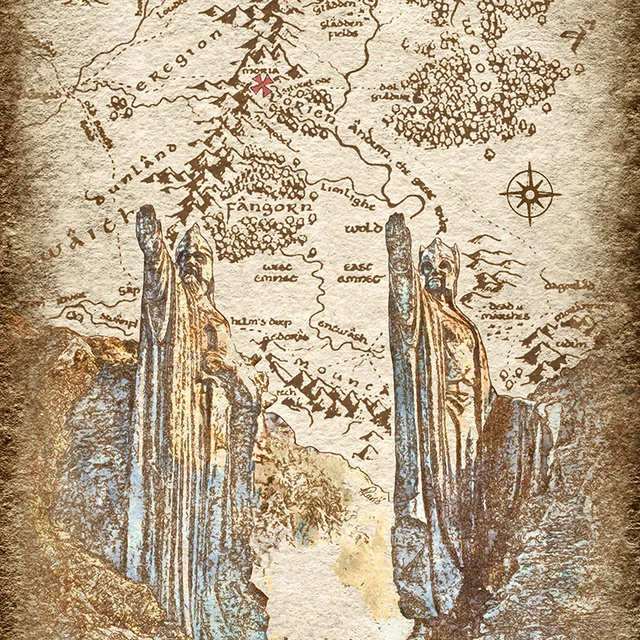 The Hobbit Map Poster