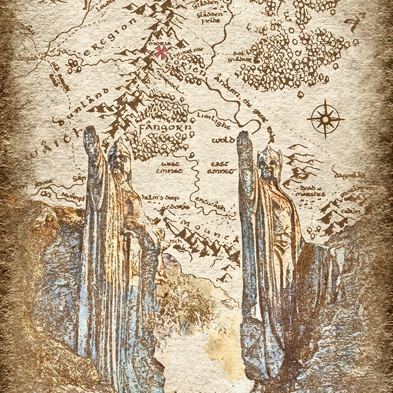 Lord Of The Rings Movie Map