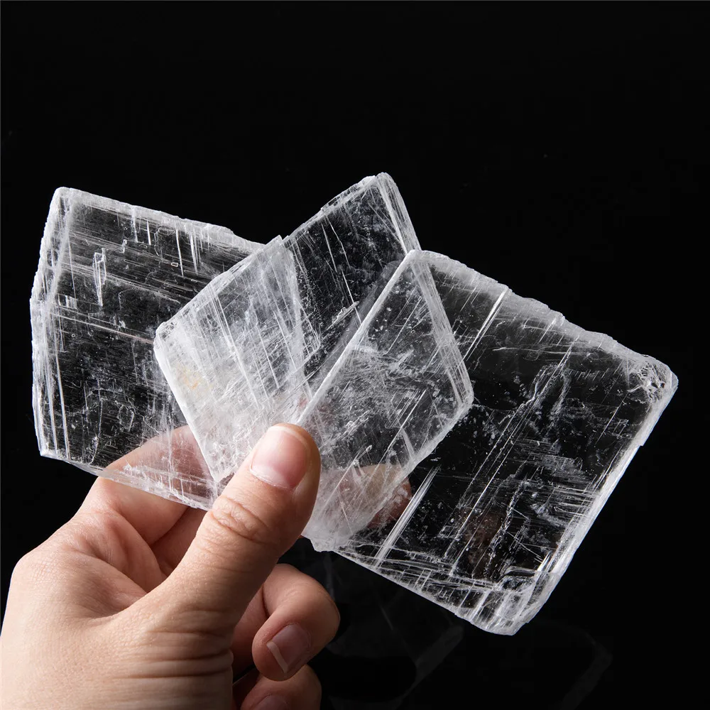 Quartz Home Decoration | Quartz Selenite Slice | Transparent Selenite ...