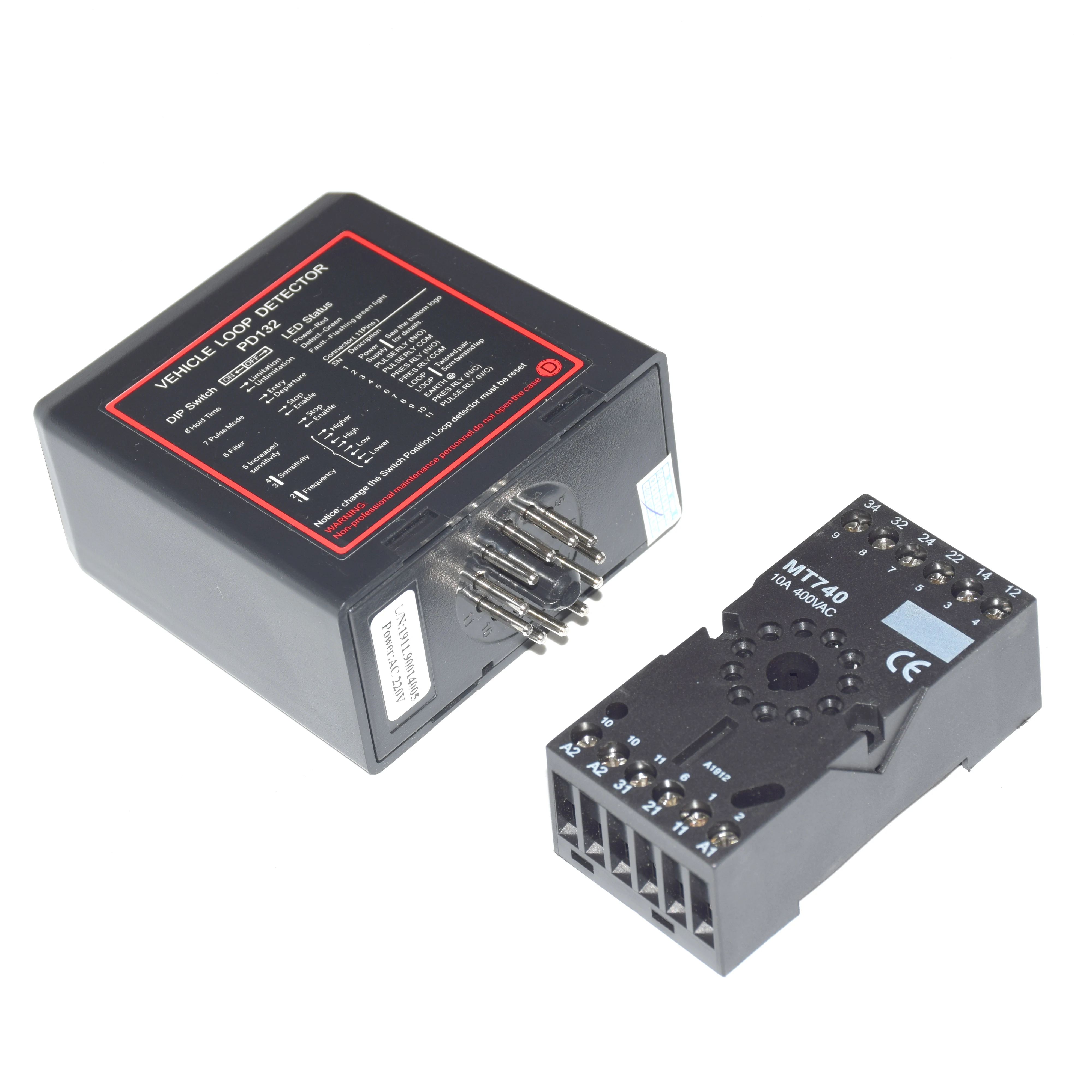 Vehicle detector loop detector to sense vehicle inspection device ...