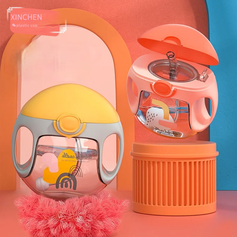 Children's Water Cup with Straw Ppsu Fall resistant Straw Cup Leak ...
