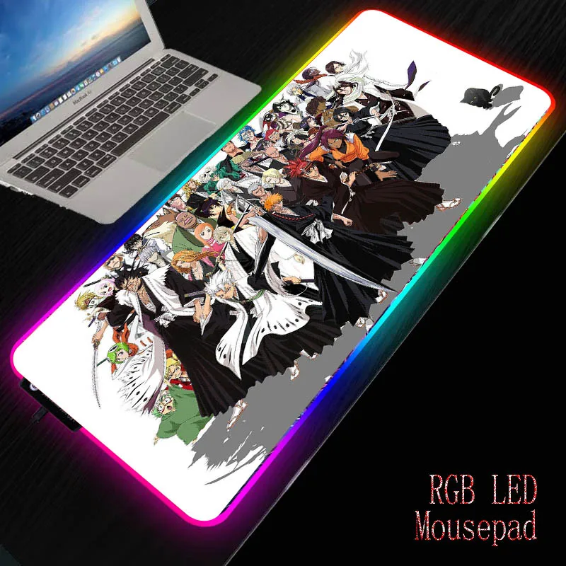 MRGBEST Anime Bleach Tous Les Personnages Gaming Mouse Pad RGB Large ...