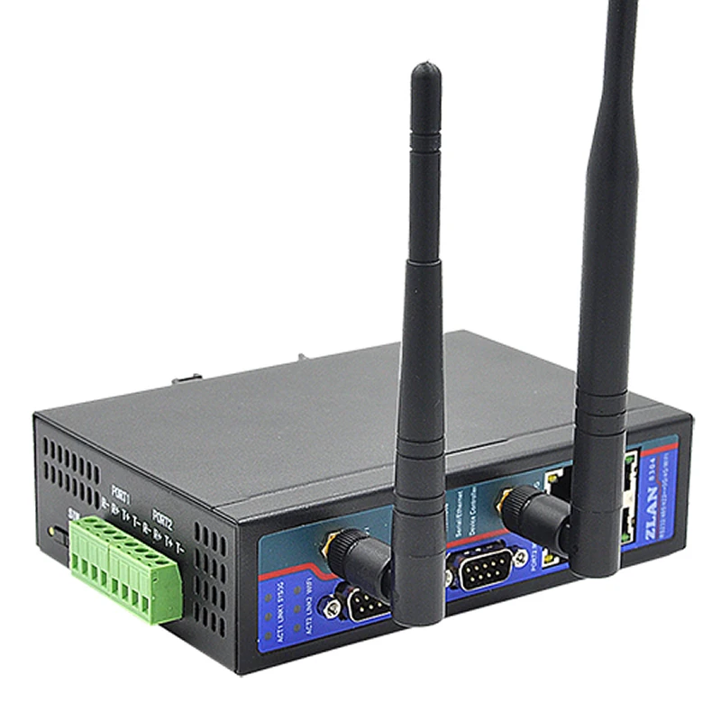 ZLAN8304N2 7 이더넷 상호 변환 라우터 스위치 모뎀 직렬 서버, 2 포트 4 개, RJ45 RS232 RS485 ...