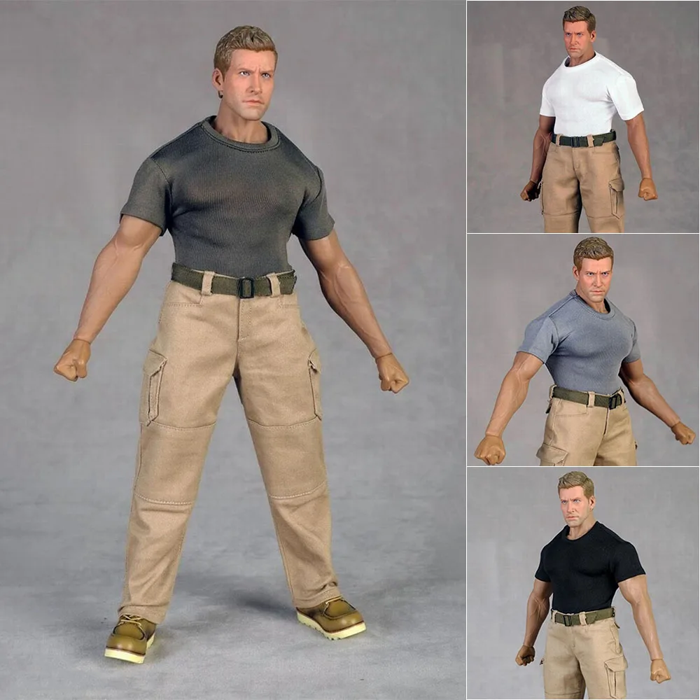 CCTOYS Camiseta ajustada de músculos fuertes, modelo de cuerpo, ropa ...