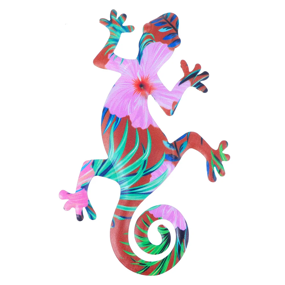 Iron Gecko Wall Art Decoration Lifelike Hanging Home Ornament Indoor ...