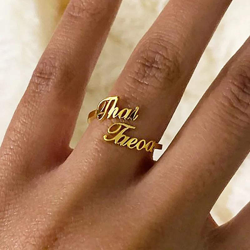 Stainless Steel Names Ring | Stainless Steel Jewelry | Personalized ...