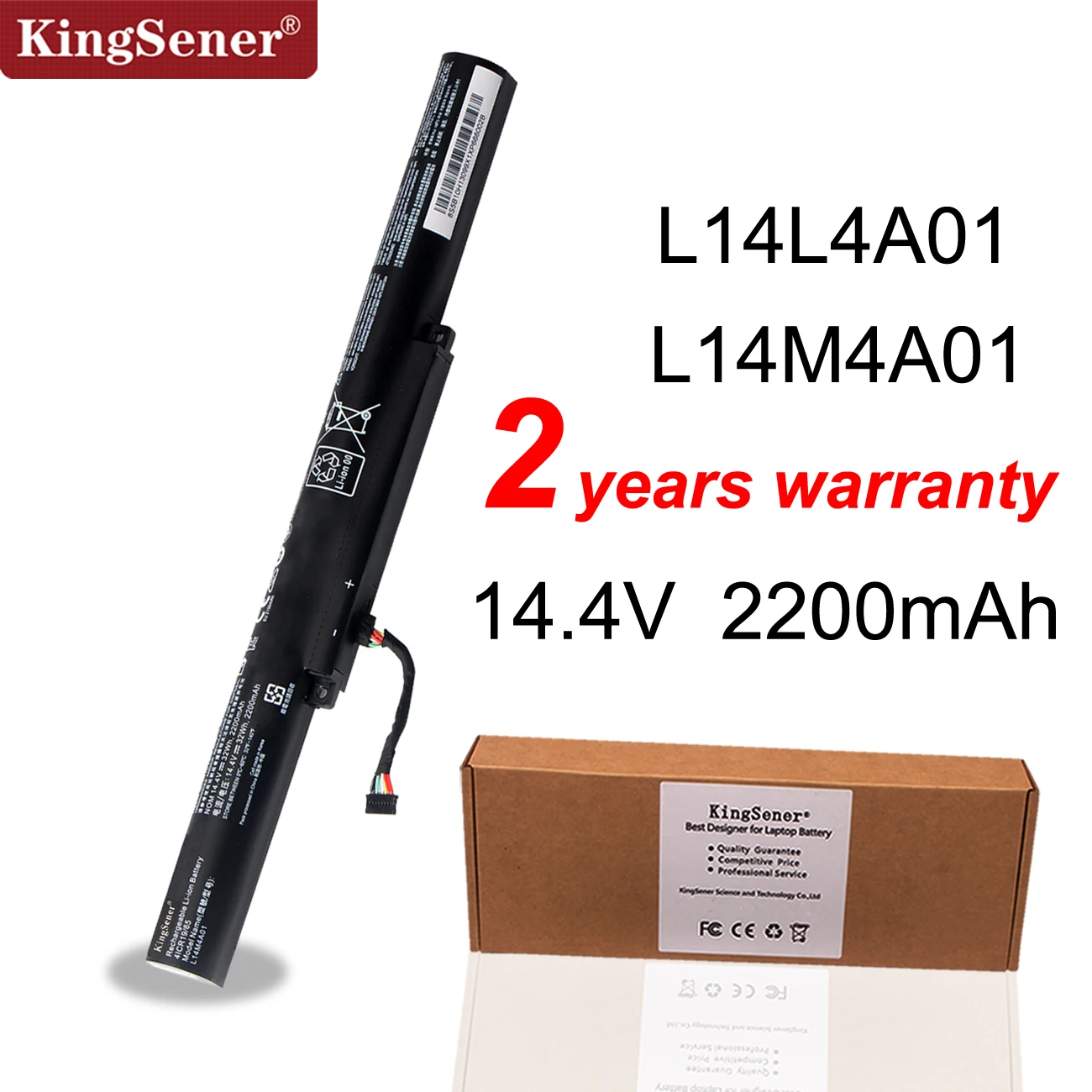Kingsener L14m4a01 Laptop Battery For Lenovo Ideapad 500-15isk 15acz ...