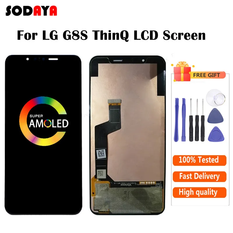 LG G8S ThinQ LCD 디스플레이, LG G8X V50S 용 터치 스크린 디지타이저 어셈블리| | - AliExpress