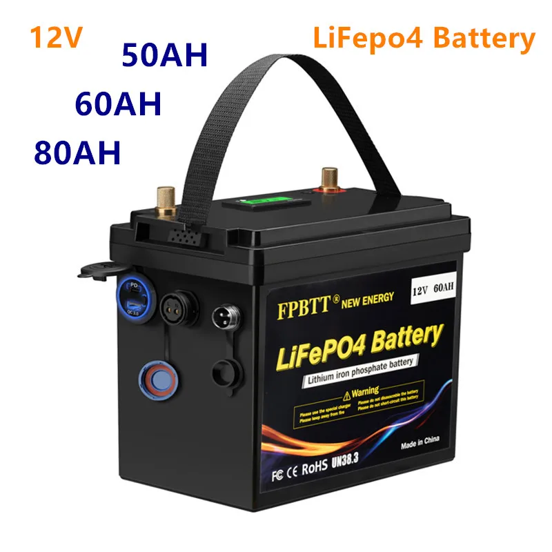12V 80AH 60AH 80AH LiFePO4 Battery 12v 50ah 60ah 80ah lifepo4 battery ...
