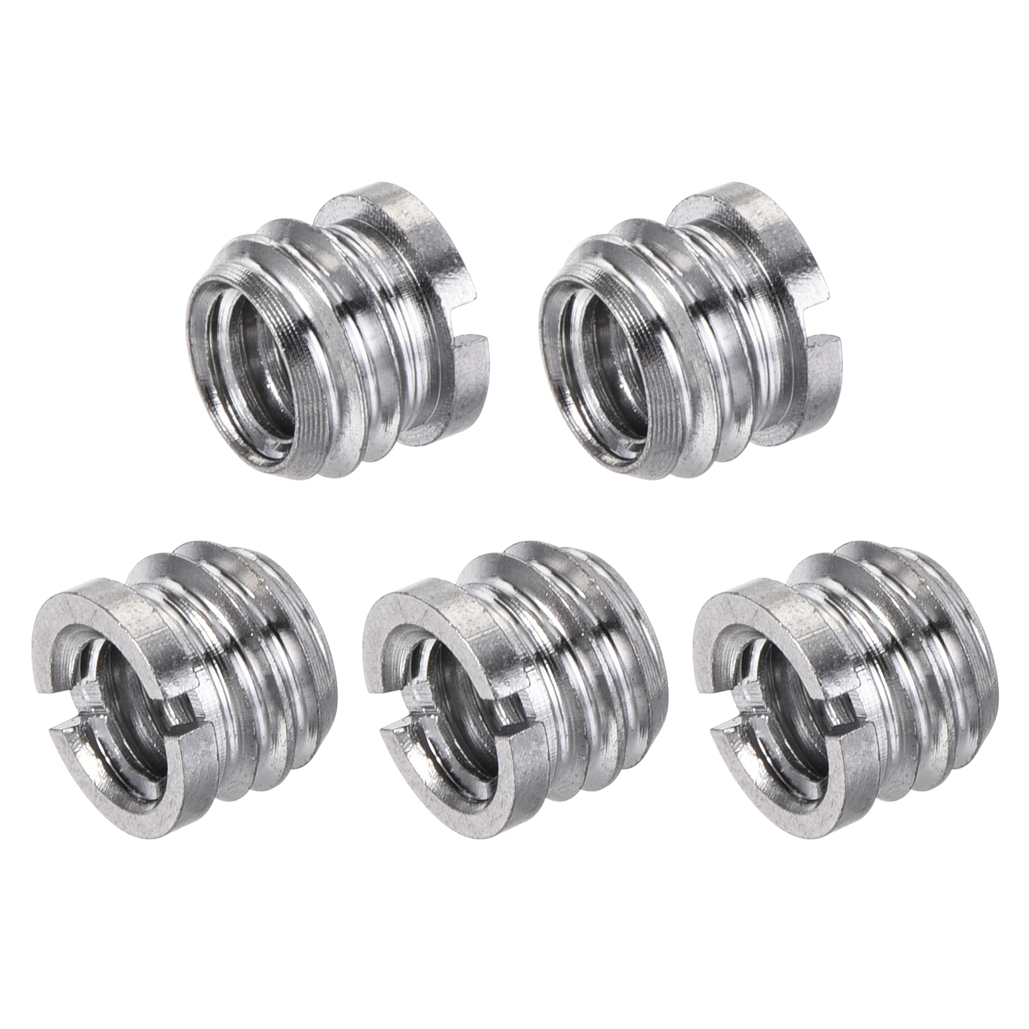 Uxcell 1/4" Female to 3/8" Male Convert Screw Adapter 0.28" Height for ...