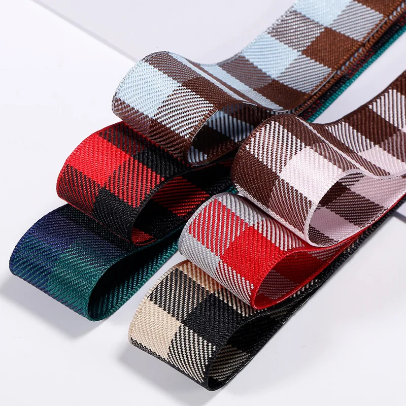 Kewgarden Two-color Plaid Ribbon Diy Handmade Bowknot Hair Accessories ...