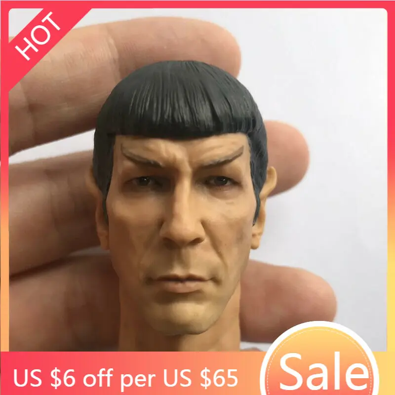 Tbleague 1/6 Male Soldier Tos Spock Head Sculpt Star Trek Action Figure ...