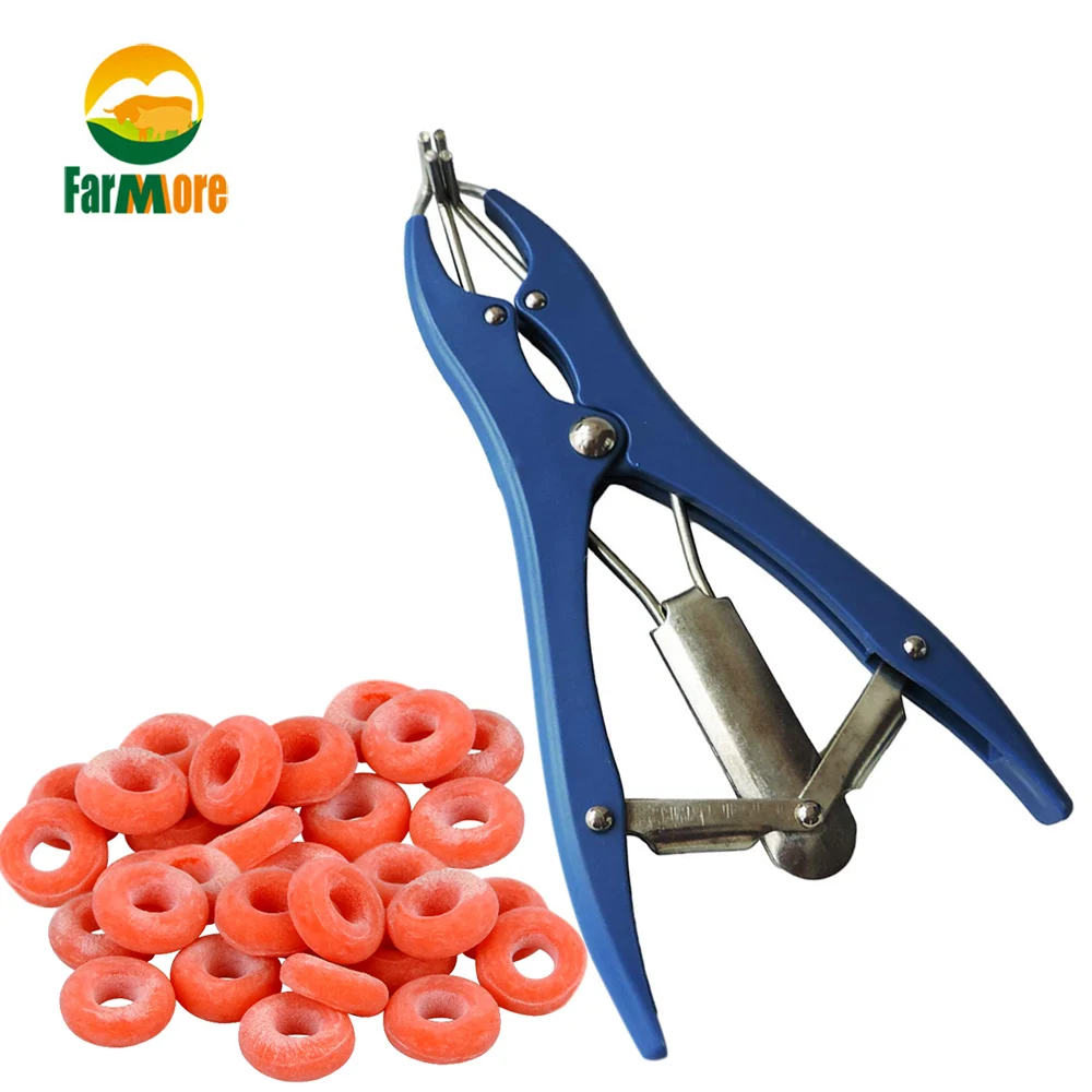 Farm Animal Piglets Sheep Tail Docking Clamp Bloodless Castration Pliers and Tail Docking ...