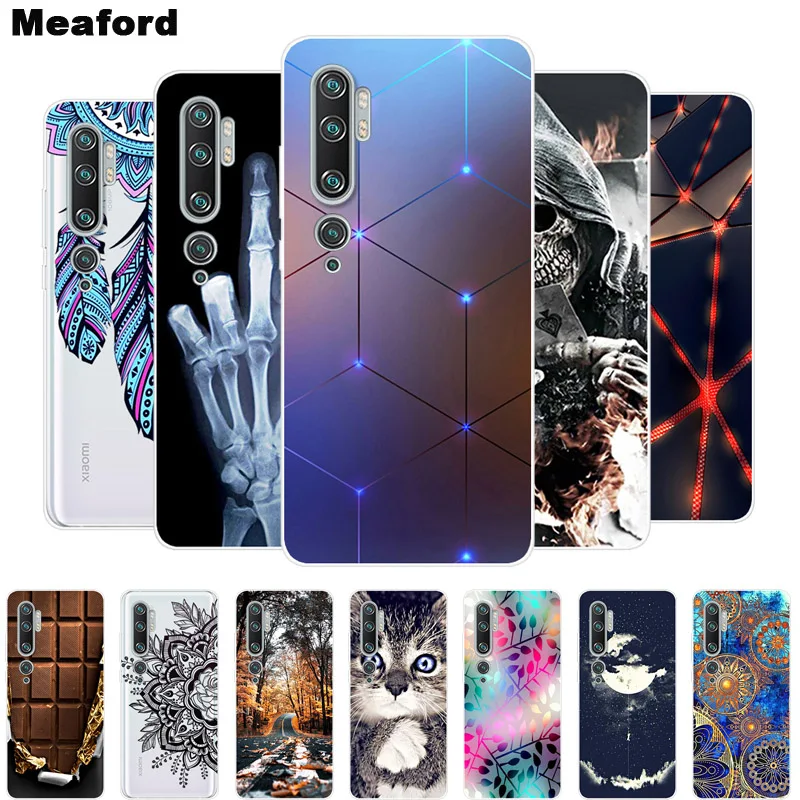 For-Xiaomi-Mi-Note-10-Case-Soft-Silicone-Back-Cover-Phone-Case-on-For ...
