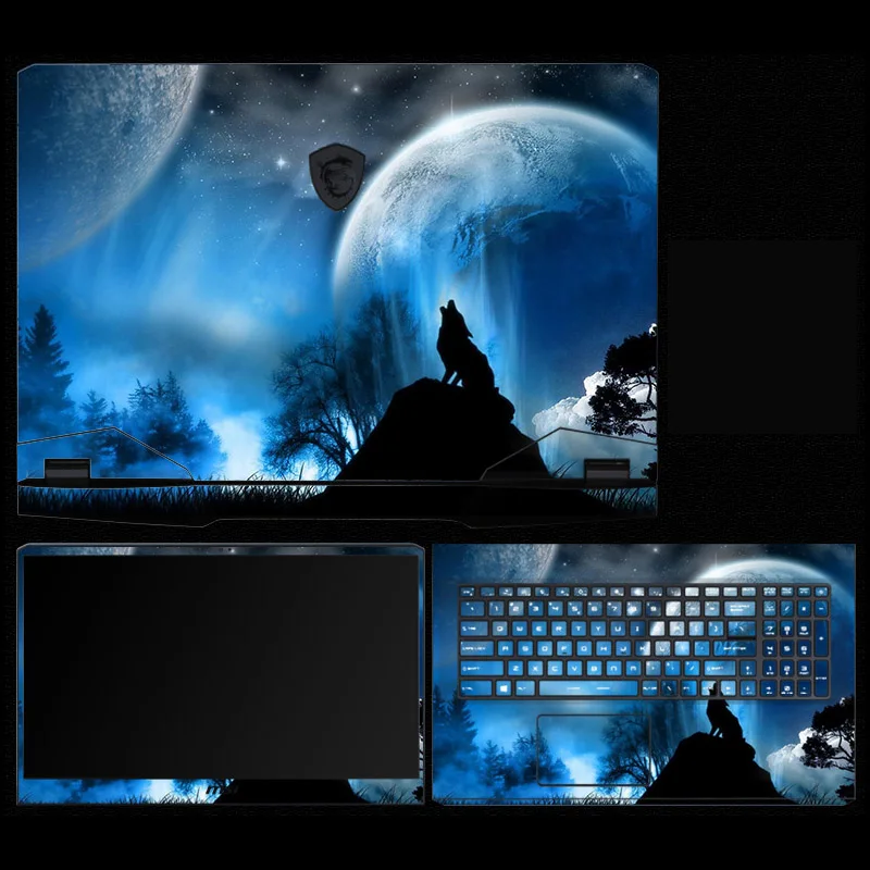 Laptop Skins for All New MSI GF66/GF76/GF65/GF63 Colorful Printed Vinyl ...