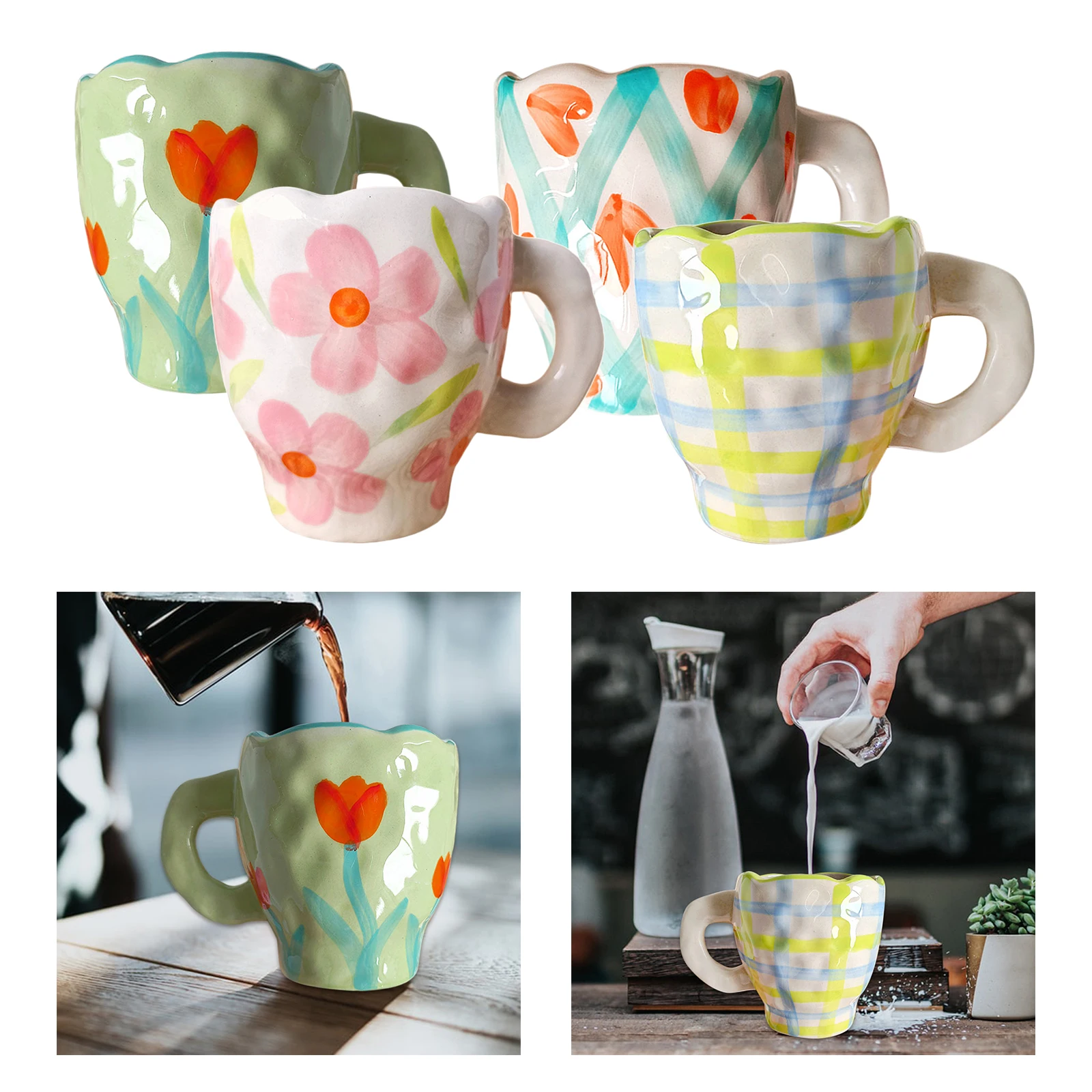 Home & Living Mugs Good Morning Flowers Hand Painted Mug Drinkware etna ...