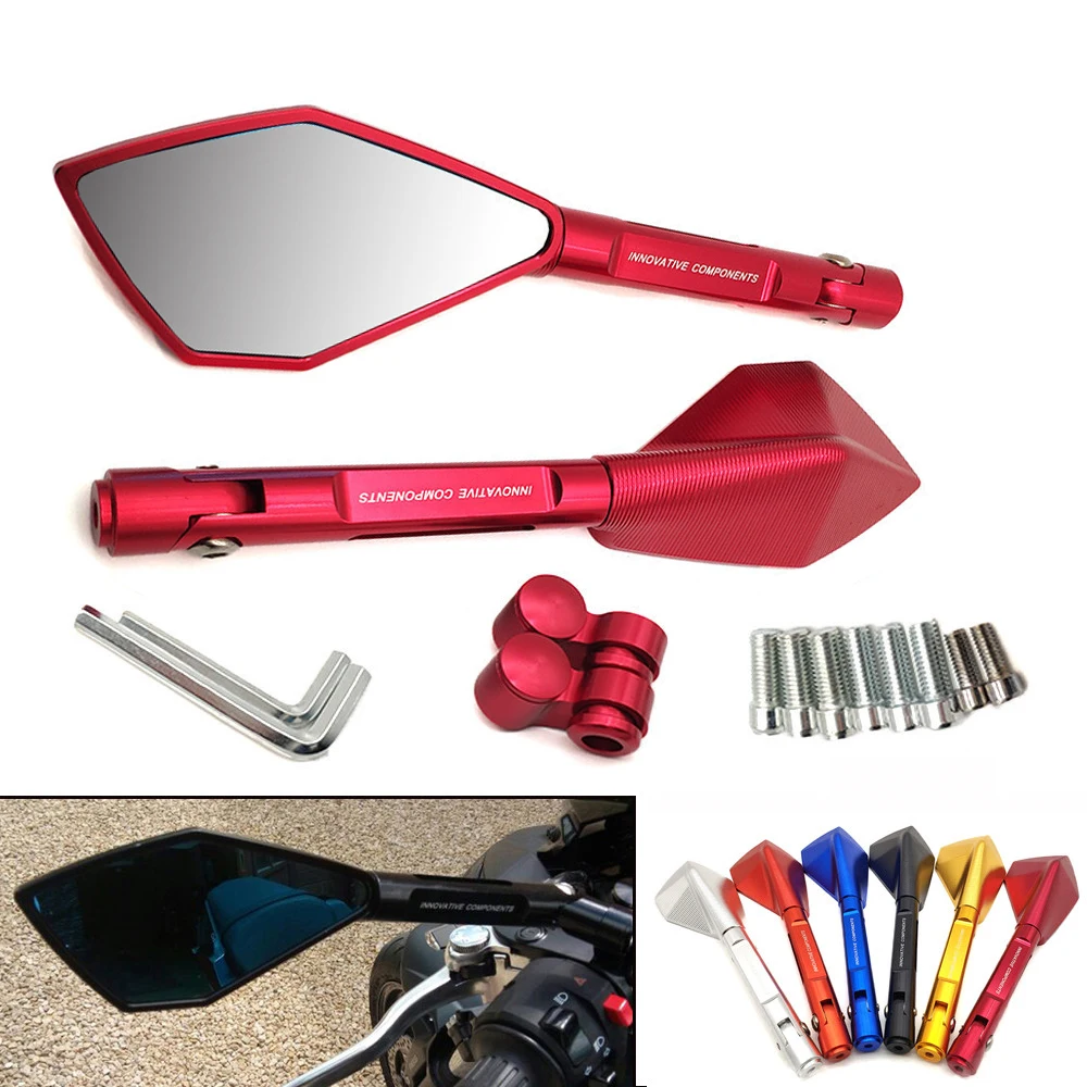 Espejo Retrovisor Universal Para Motocicleta Espejos Laterales De