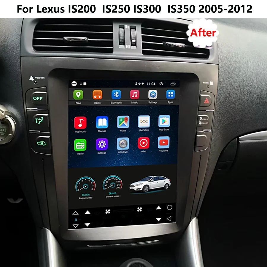 Radio Tape Recorder Car Radio Tesla Screen Android For Lexus Is250 ...