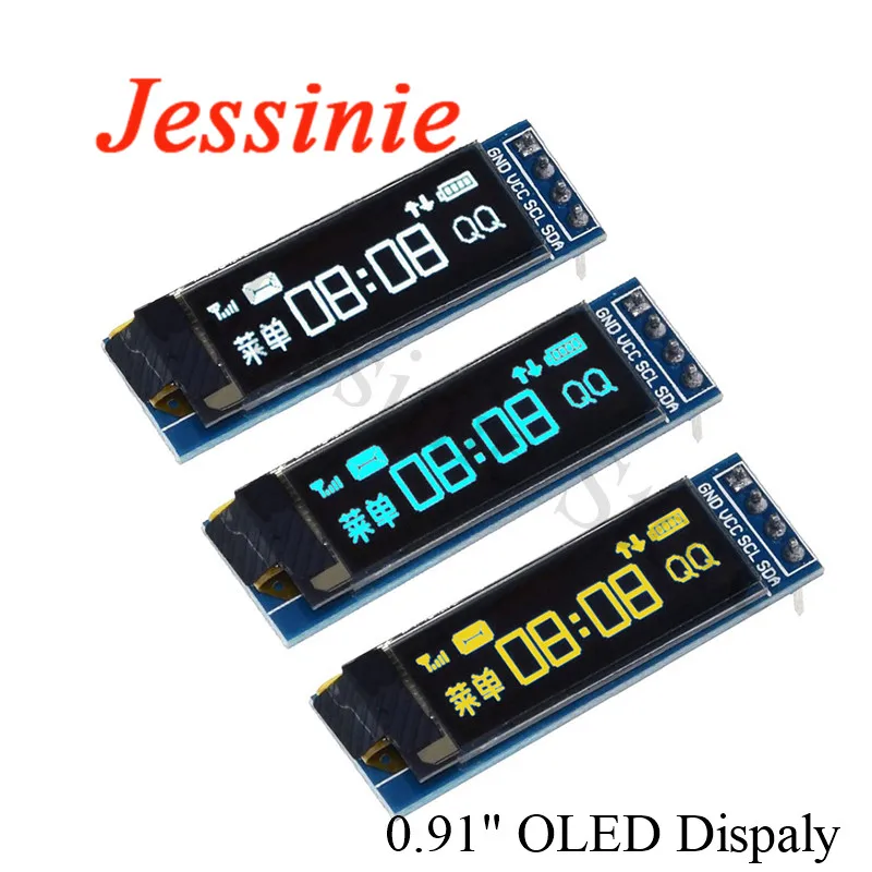 0-91-Inch-OLED-Module-0-91-Screen-White-Blue-Yellow-128X32-OLED-LCD-LED ...