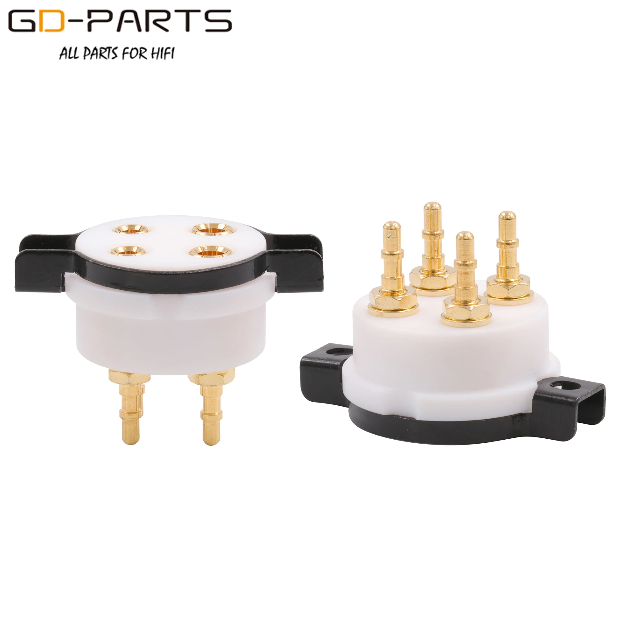 4pin PTFE Vacuum Tube Socket with Screw For 300B 2A3 45 50 5Z3 6A3 ...