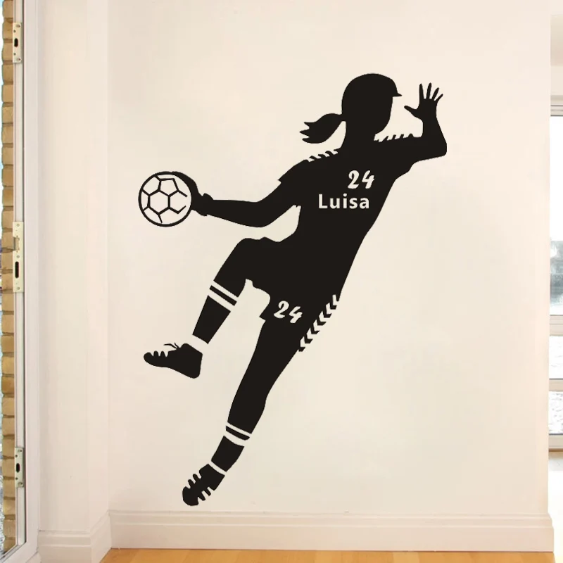 DIY Personalised Handball Sport Handballerin Girl any Name and Number ...