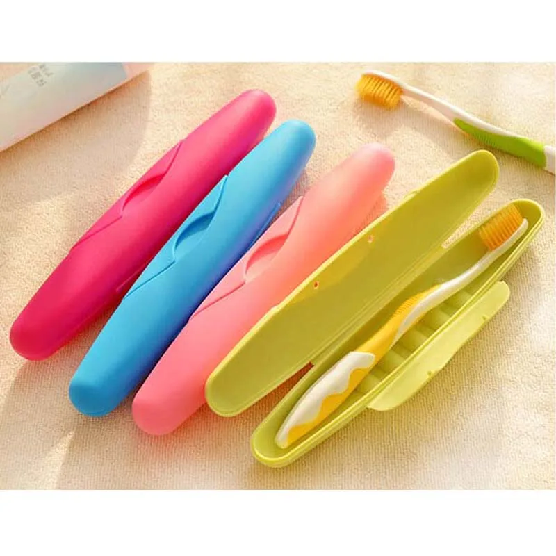Travel Accessories Toothbrush Cover Case Cap Fashion Plastic Suitcase ...