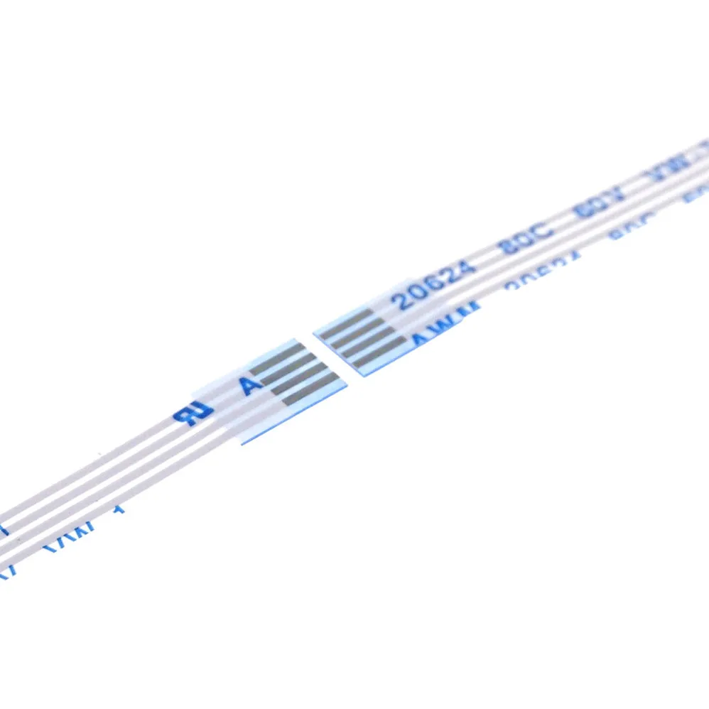 100 PC FPC FFC Flexible Flat Cable 4 PIN 1.0 MM Pitch Step Same Side ...