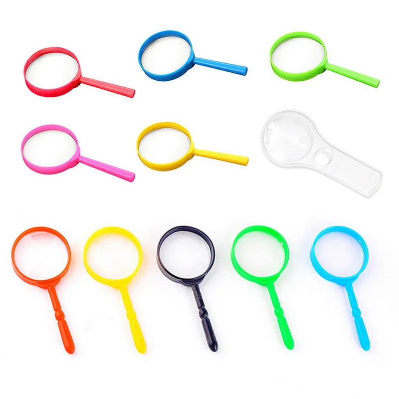 LOUPE OPTIQUE,blue--Loupe à main 3X, loupe Portable, lentille en verre ...