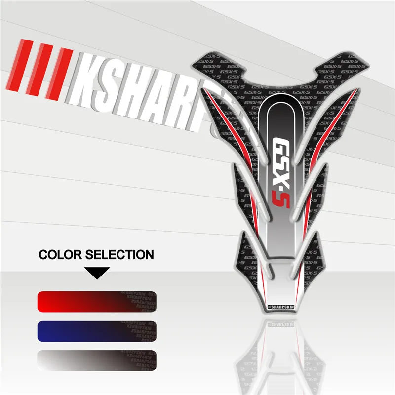 Motorcycle 3D fuel tank pad sticker protective decals For SUZUKI GSX S ...
