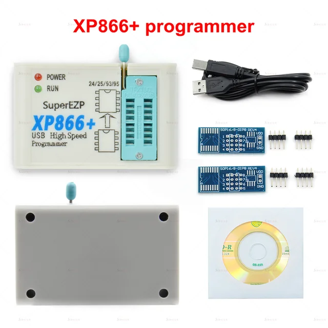 100% Original X866+ High-speed USB SPI Programmer XP866 Support 24 25 93 95EEPROM 25 Flash BIOS ...
