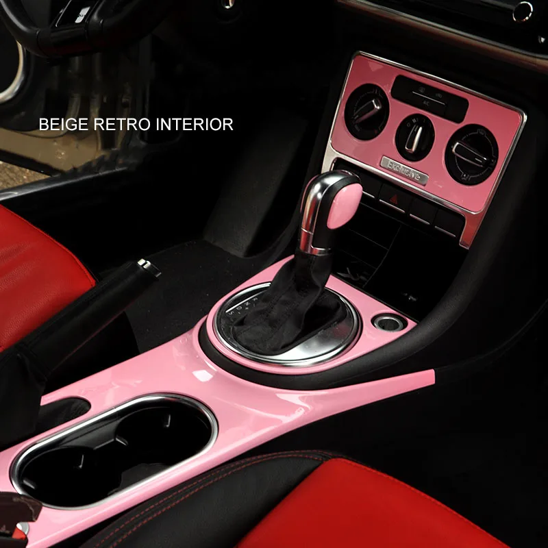Pink And Black Car Interior