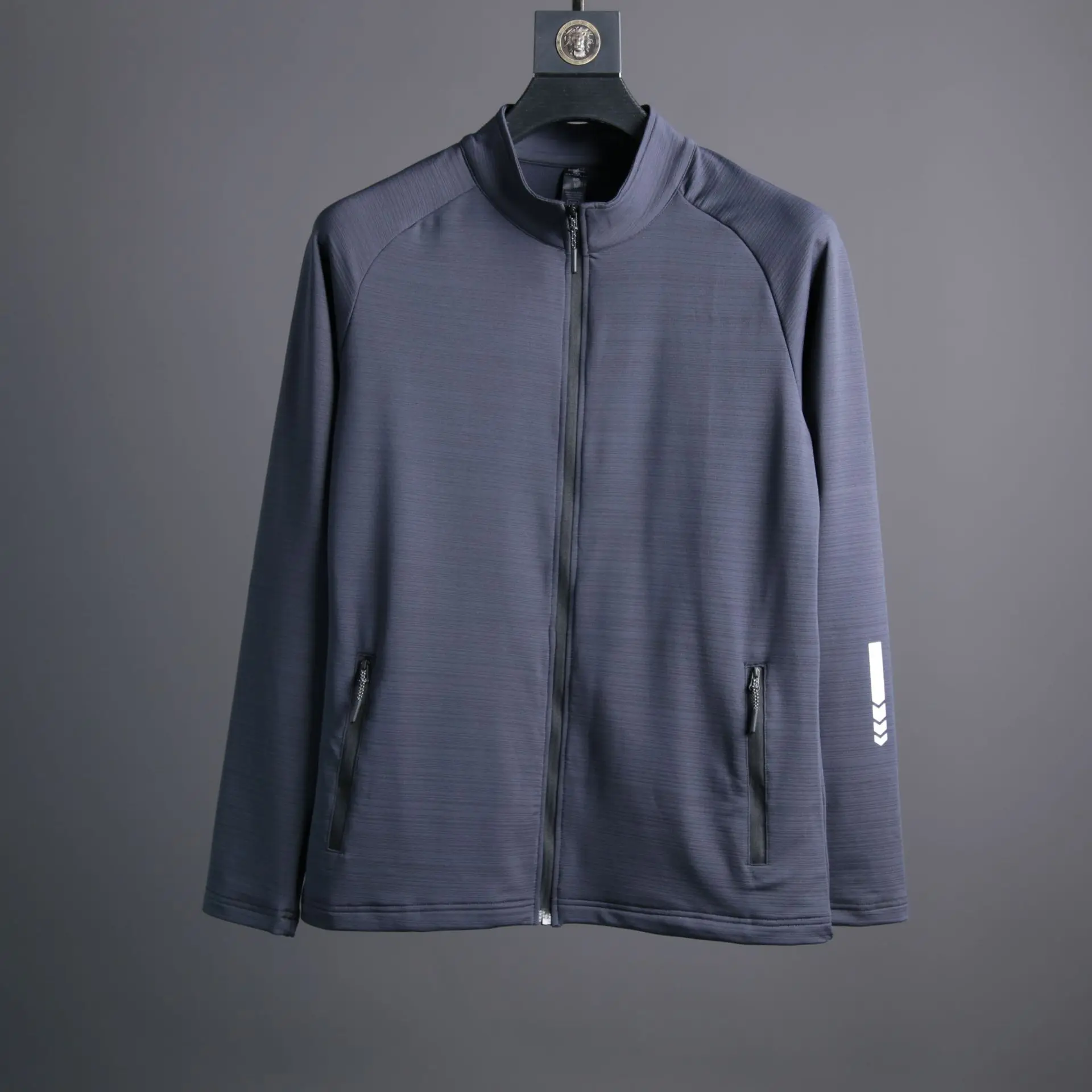 Quick Dry Zipper Men's Running & Fitness Jacket - Men's Fitness Apparel ...