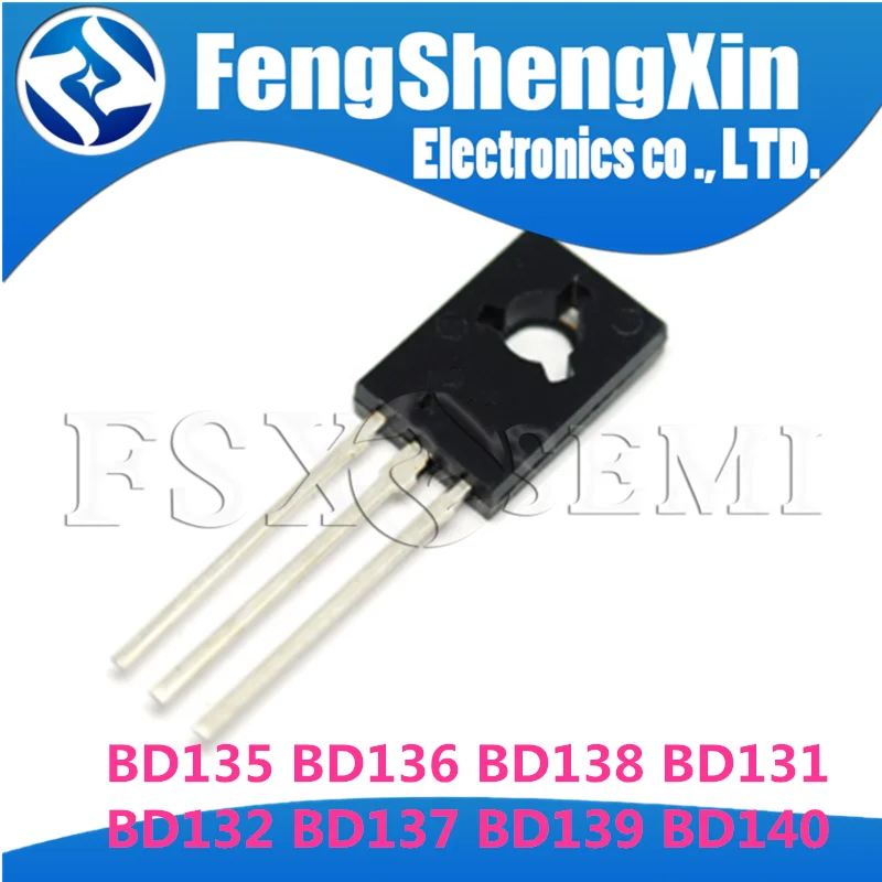 10PCS BD135 BD136 BD138 BD131 BD132 BD137 BD139 BD140 TO 126 NPN Power ...
