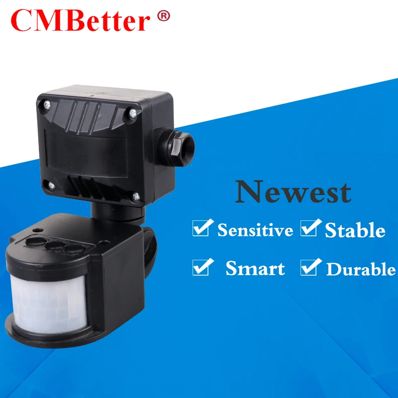 Newest 180 Degree Detection DC12V 24V 220V Microwave Movement Motion ...