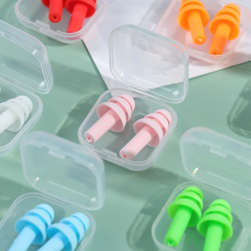 Boules Quies,Rose--Bouchons D'oreille En Silicone Souple, 1 Paire ...