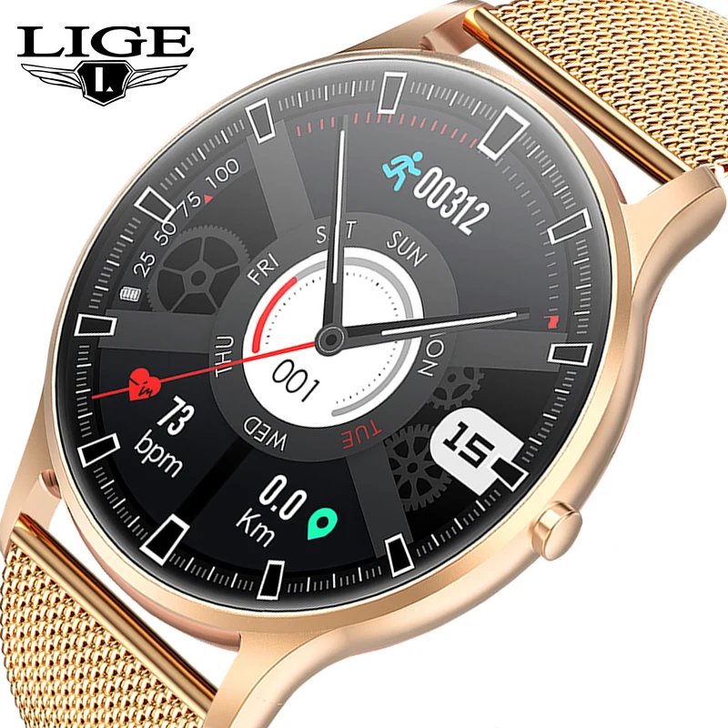 LIGE reloj inteligente con Bluetooth para hombre y mujer, nuevo accesorio de pulsera resistente ...