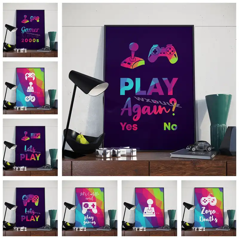 Video game PS4 wall art poster game room decoration for children room ...