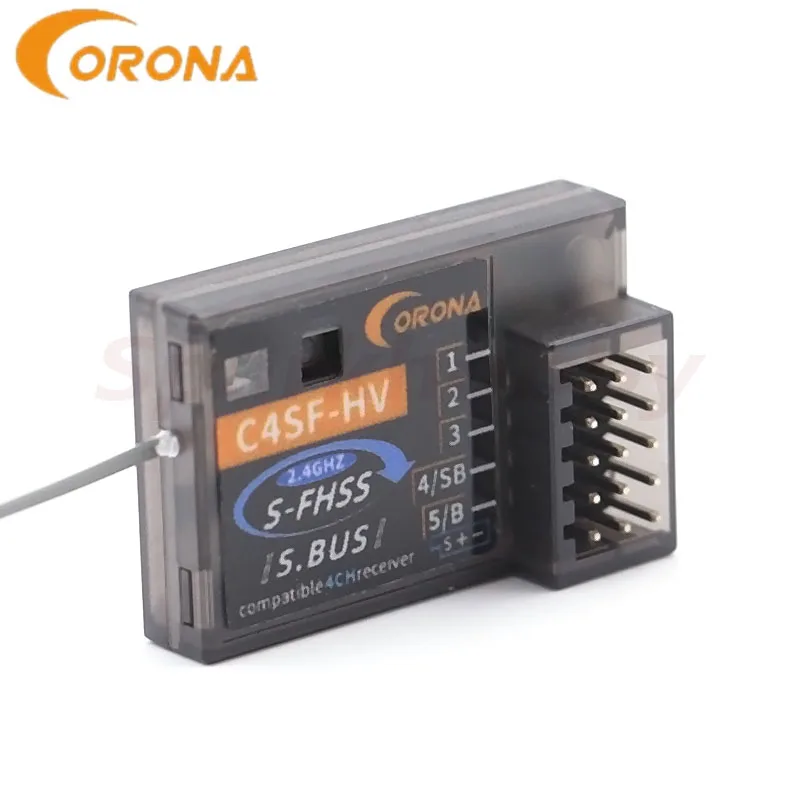 NEW-Original-CORONA-C4SF-2-4GHz-HV-4CH-Channels-Compatible-Receiver-For ...