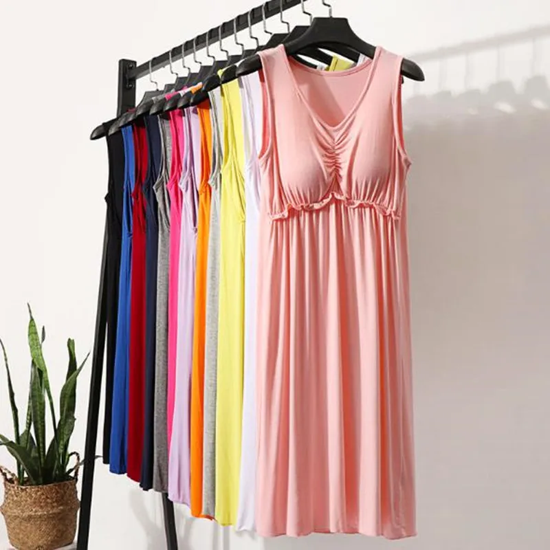 Sexy-nightwear-women-cotton-nightgowns-modal-comfortable-night-dress-v ...