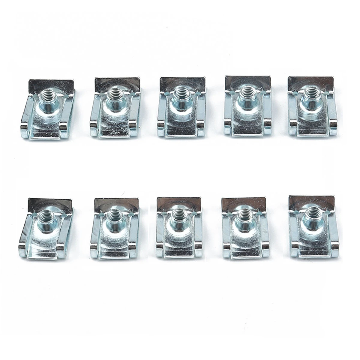 10pcs M4/m5/m6/m8 304 Stainless Steel Clip Nut/reed U Nuts Speed Clip ...
