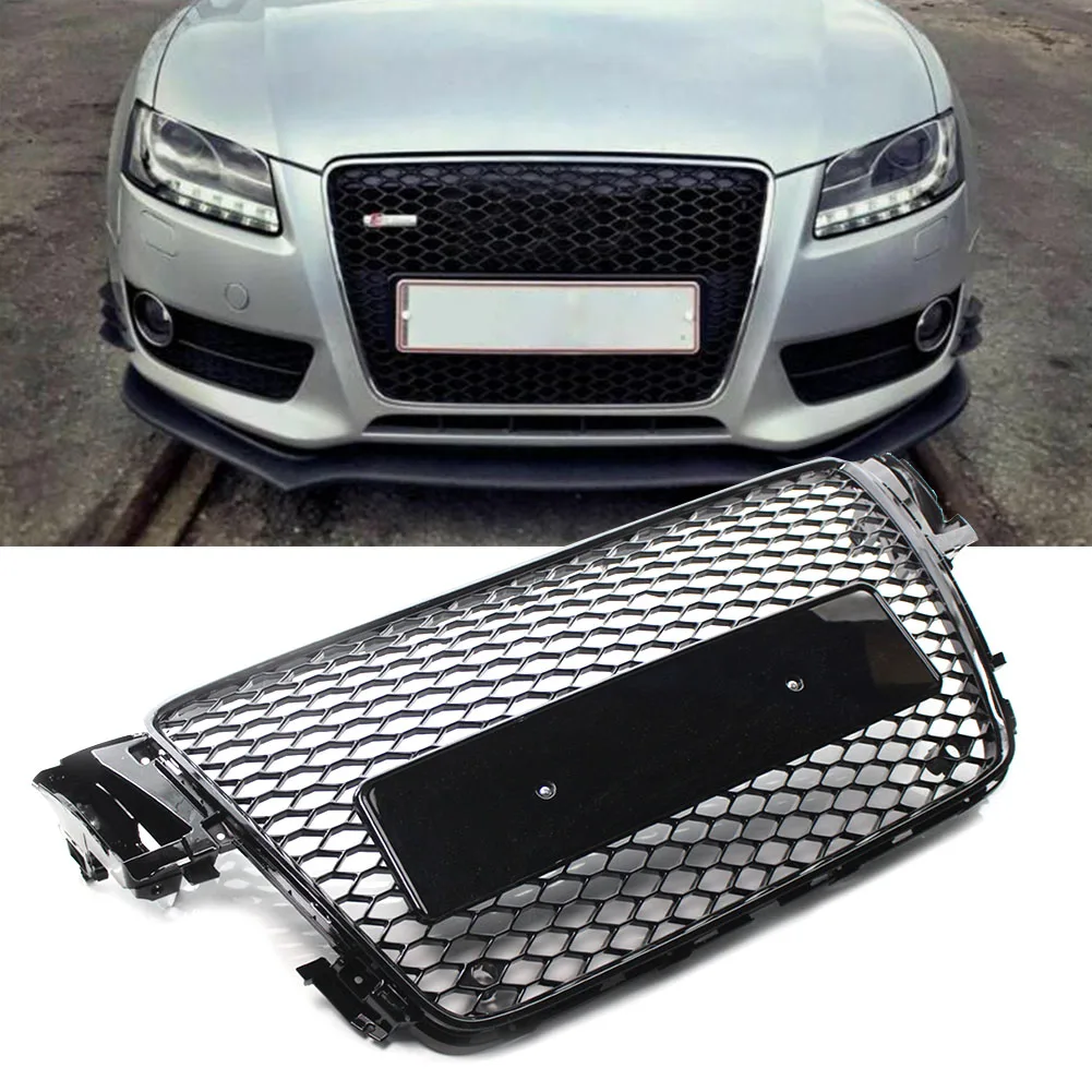 Rs5 Style Auto Front Bumper Grille Honeycomb Sport Styling Abs Mesh Hex ...