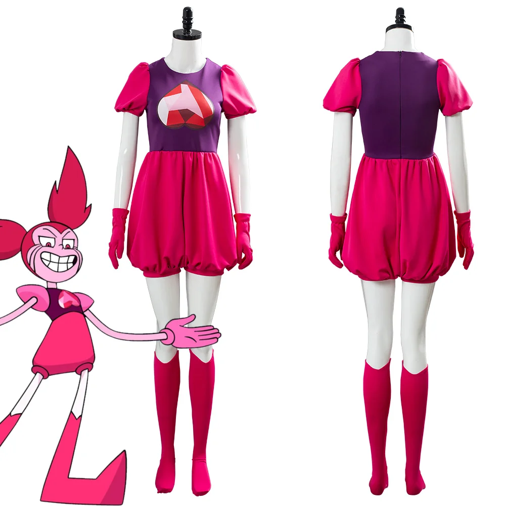 Steven Universe Disfraz de Steven para niñas, traje rojo para Halloween ...