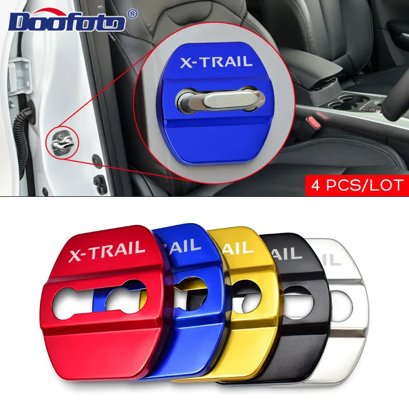 Auto Door Lock Cover Badge Emblems Case For Nissan X Trail X-trail ...