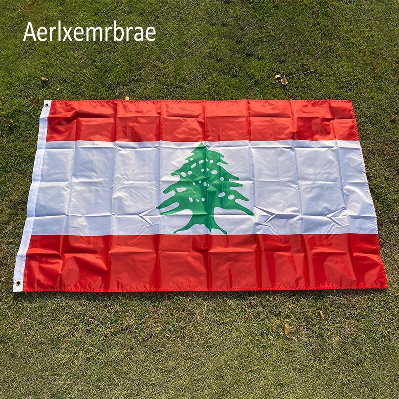 무료 배송 aerlxembrae flag 레바논 공화국 Lubnan flag 실내 옥외 3 * 5FT/90*150cm ...