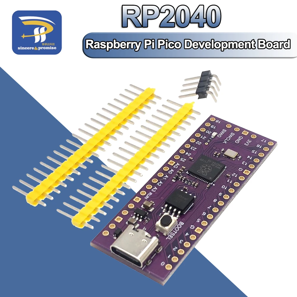 Raspberry Pi Pico Development Board High-performance Microcontroller Board Rp2040 128mbit 16mb ...