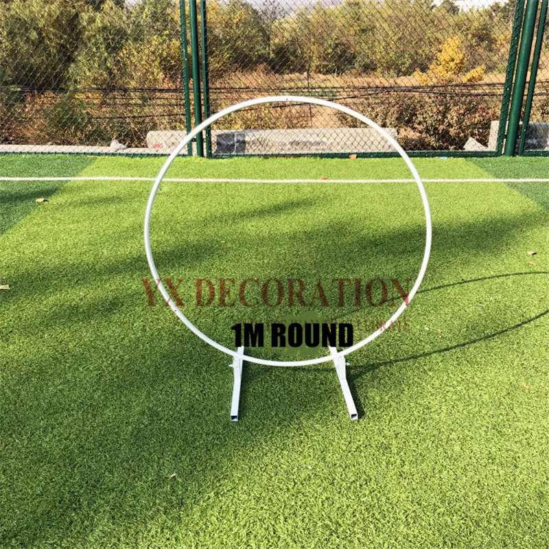 Round Wedding Arch Props Background Single Arch Flower Outdoor Lawn ...