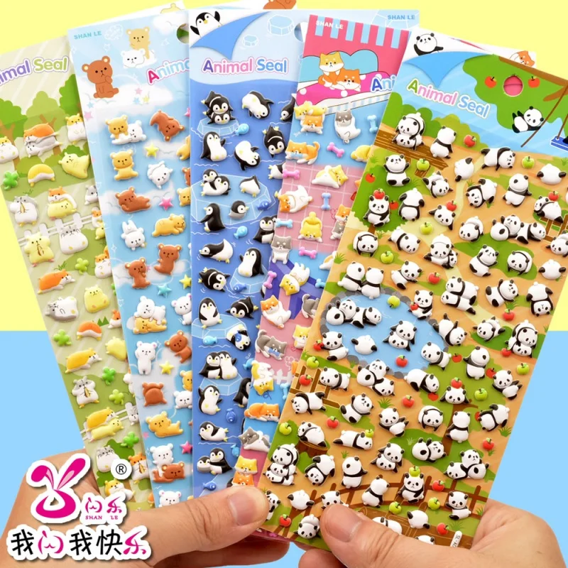 Christmas-Animal-Stickers-Small-Pattern-Panda-Penguin-Three ...