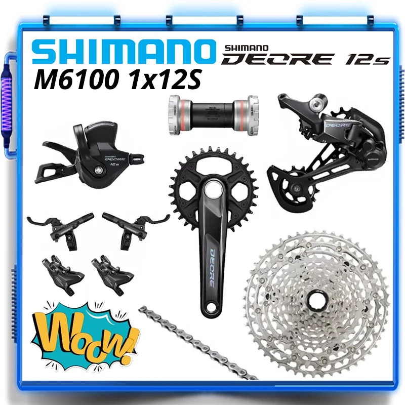 SHIMANO DEORE M6100 1x12s Group SL-M6100-R RD-M6100-SGS SHADOW CN-M6100 ...