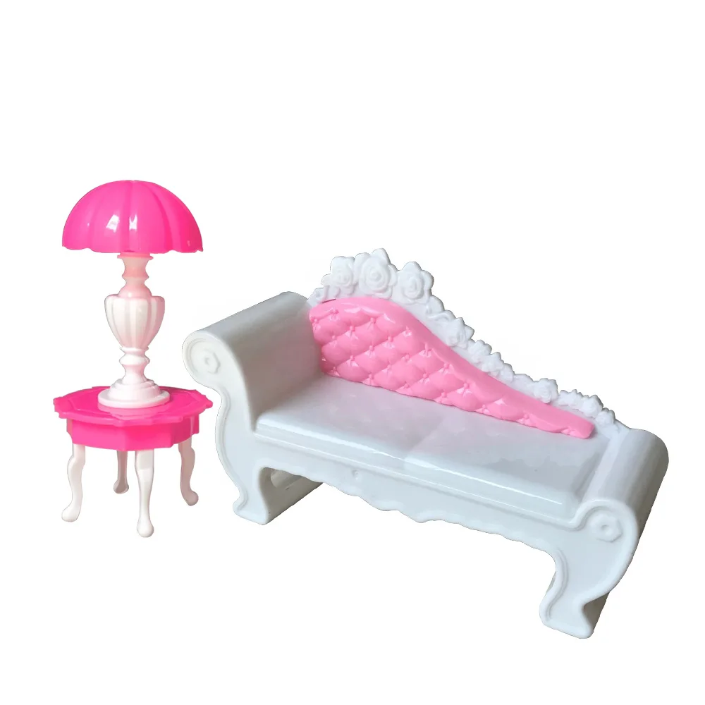 Fashion-For-barbie-Doll-accessories-chaise-lounge-sofa-Princess ...